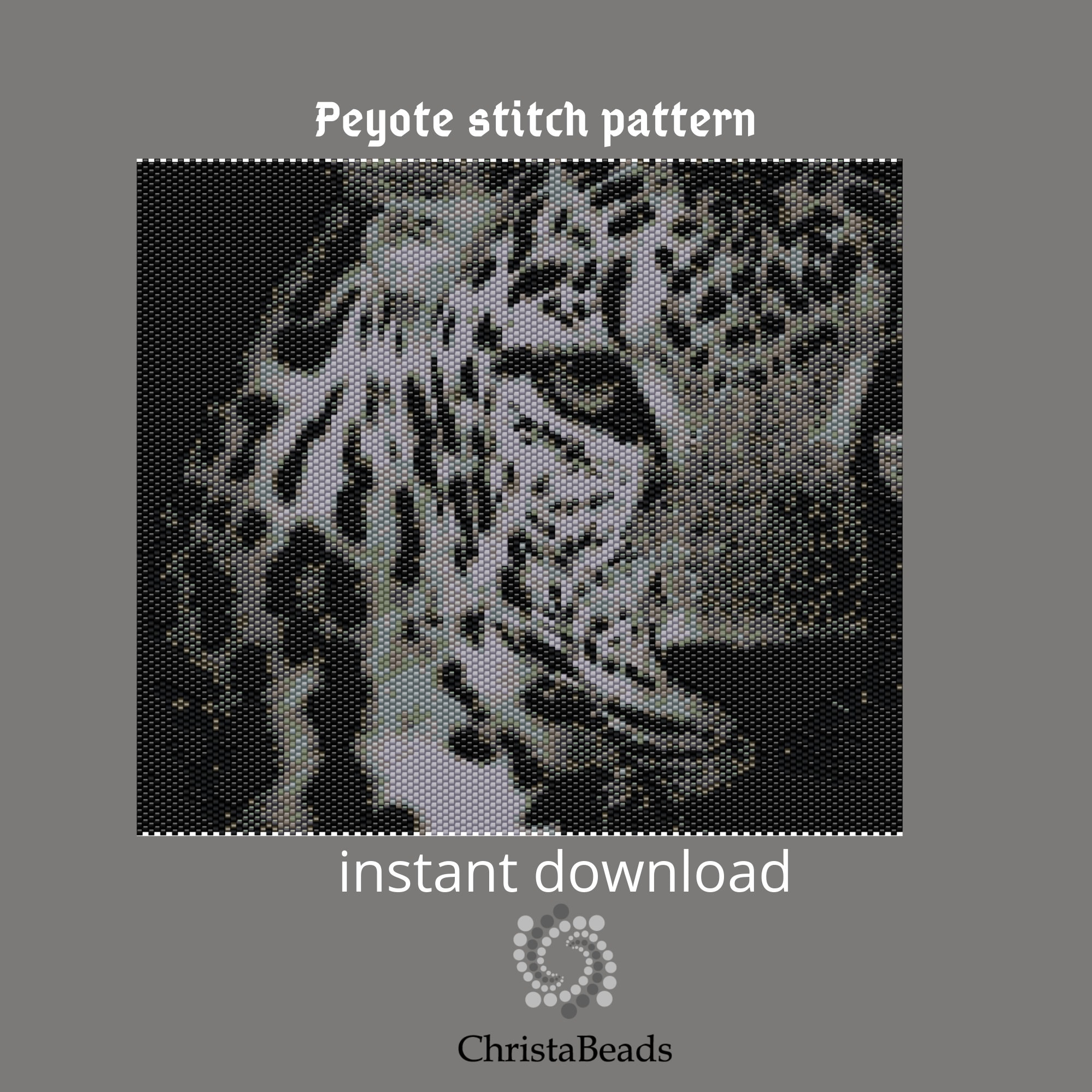 Animal Peyote Stitch Pattern for Beading Large Peyote Bead - Etsy