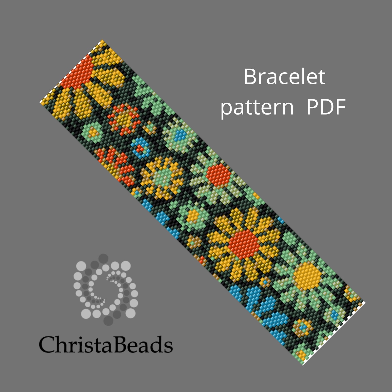 Peyote Pattern for Bracelet Instant Download Beading Pattern - Etsy