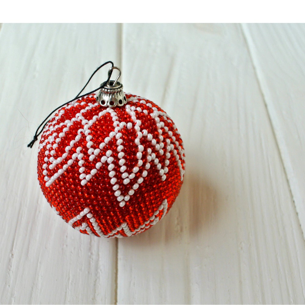 Bead Crochet Tutorial Christmas Ball Pattern Crochet Seed Bead - Etsy
