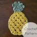 Pineapple Coaster Crochet Pattern | Summer Coaster Pattern | Fun ...