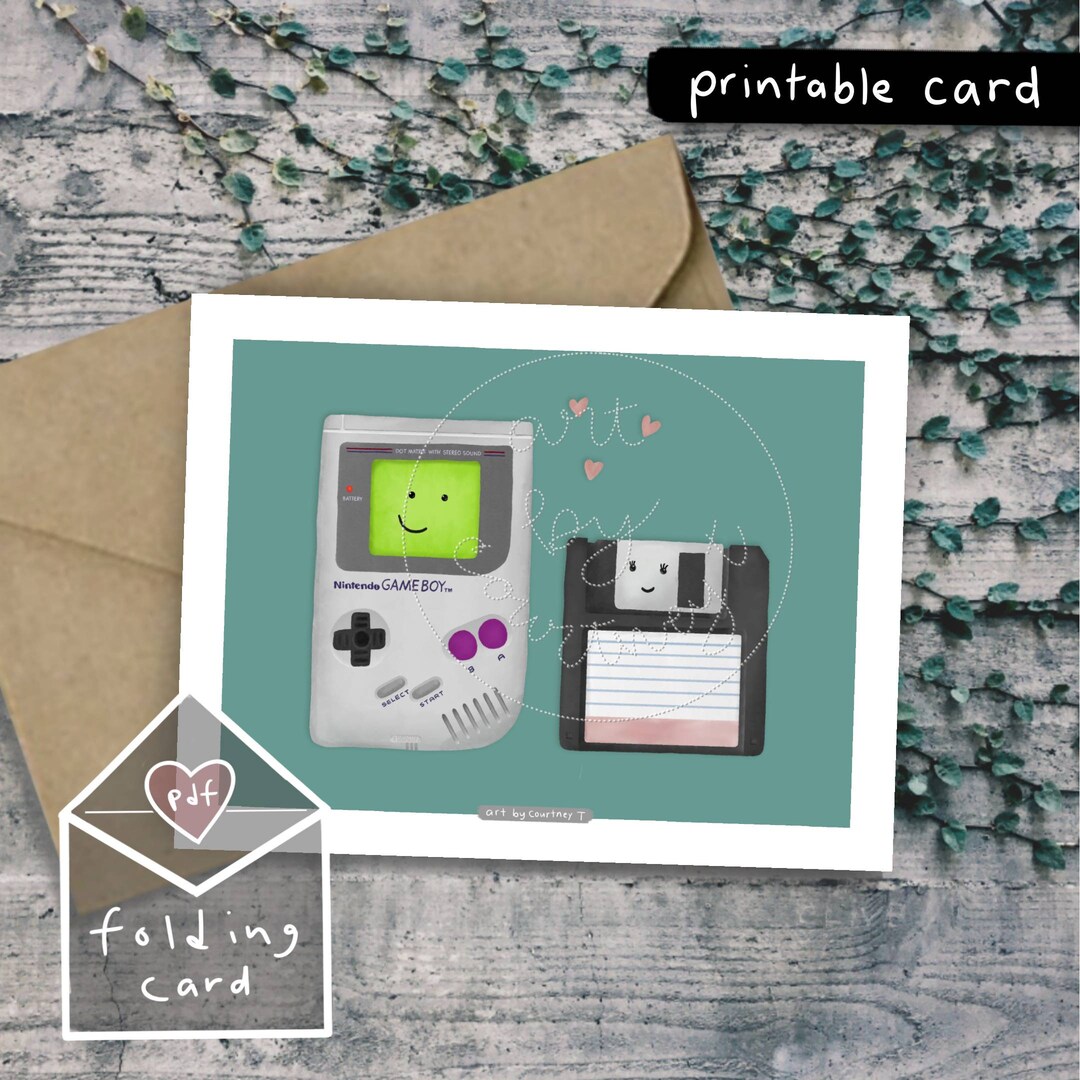 PRINT AT HOME Digital Download Millenial Anniversary Card Throwback ...