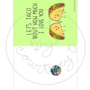 Digital Download ** | Funny Taco Anniversary Card | Pdf Taco Card ...