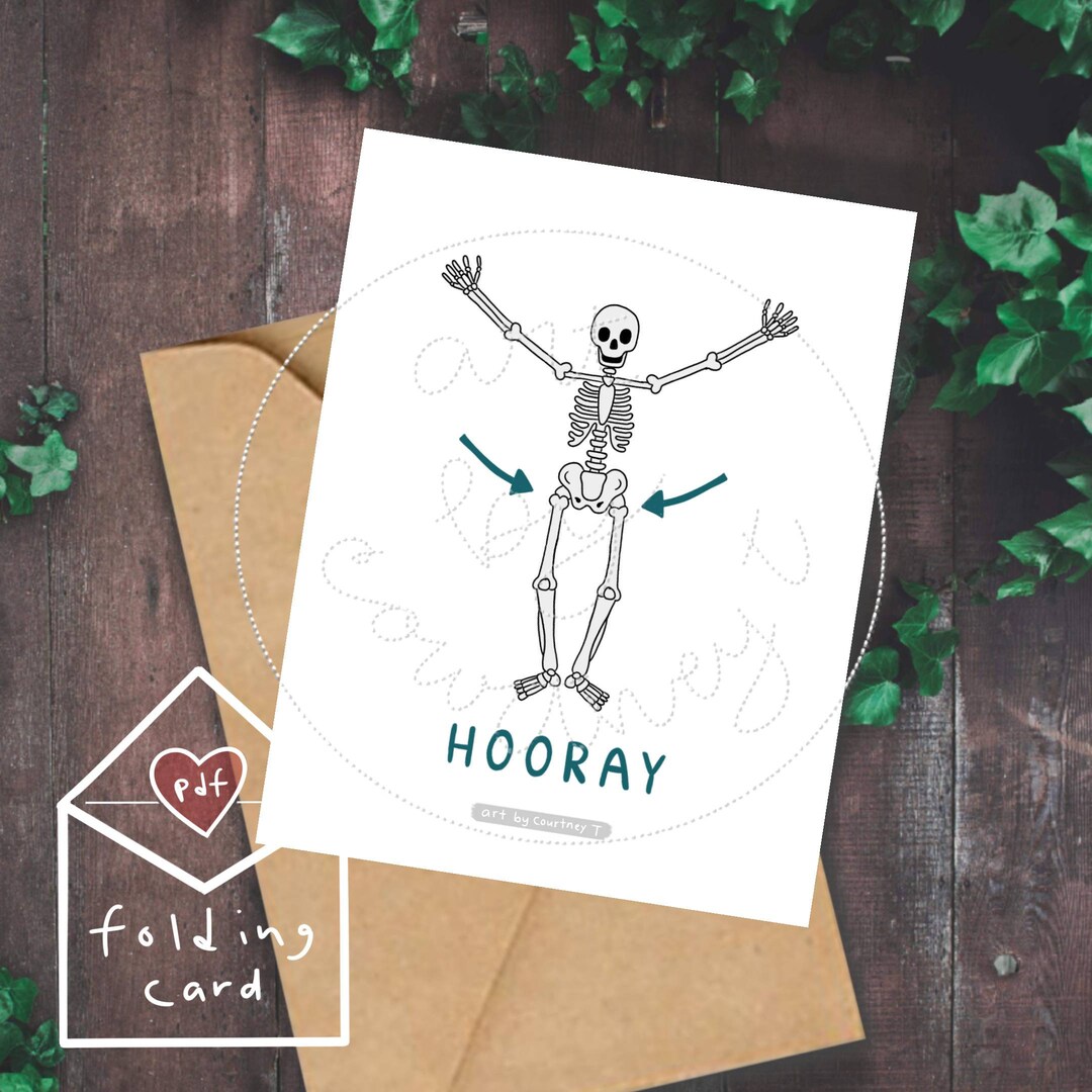 Digital Download ** | Hip Replacement Card | Pdf Hip Replacement Card ...