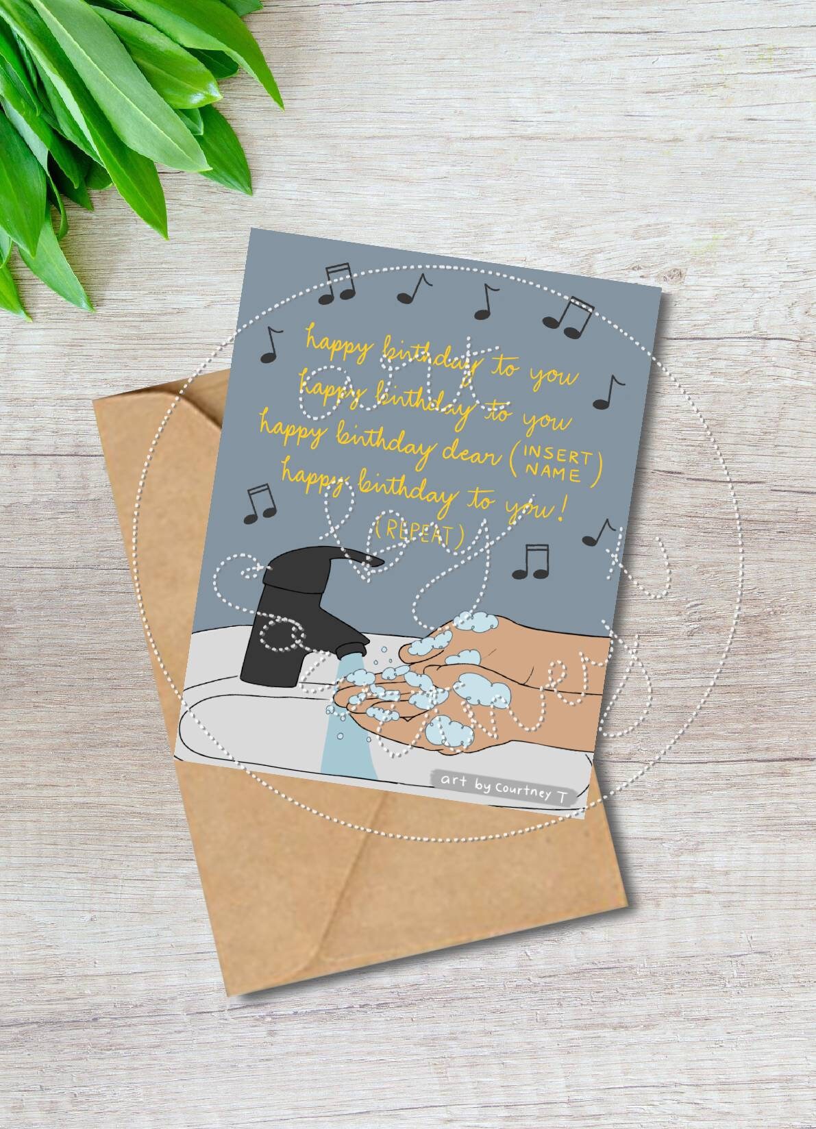 Digital Download Birthday Card Happy Birthday Song Wash Your Hands ...
