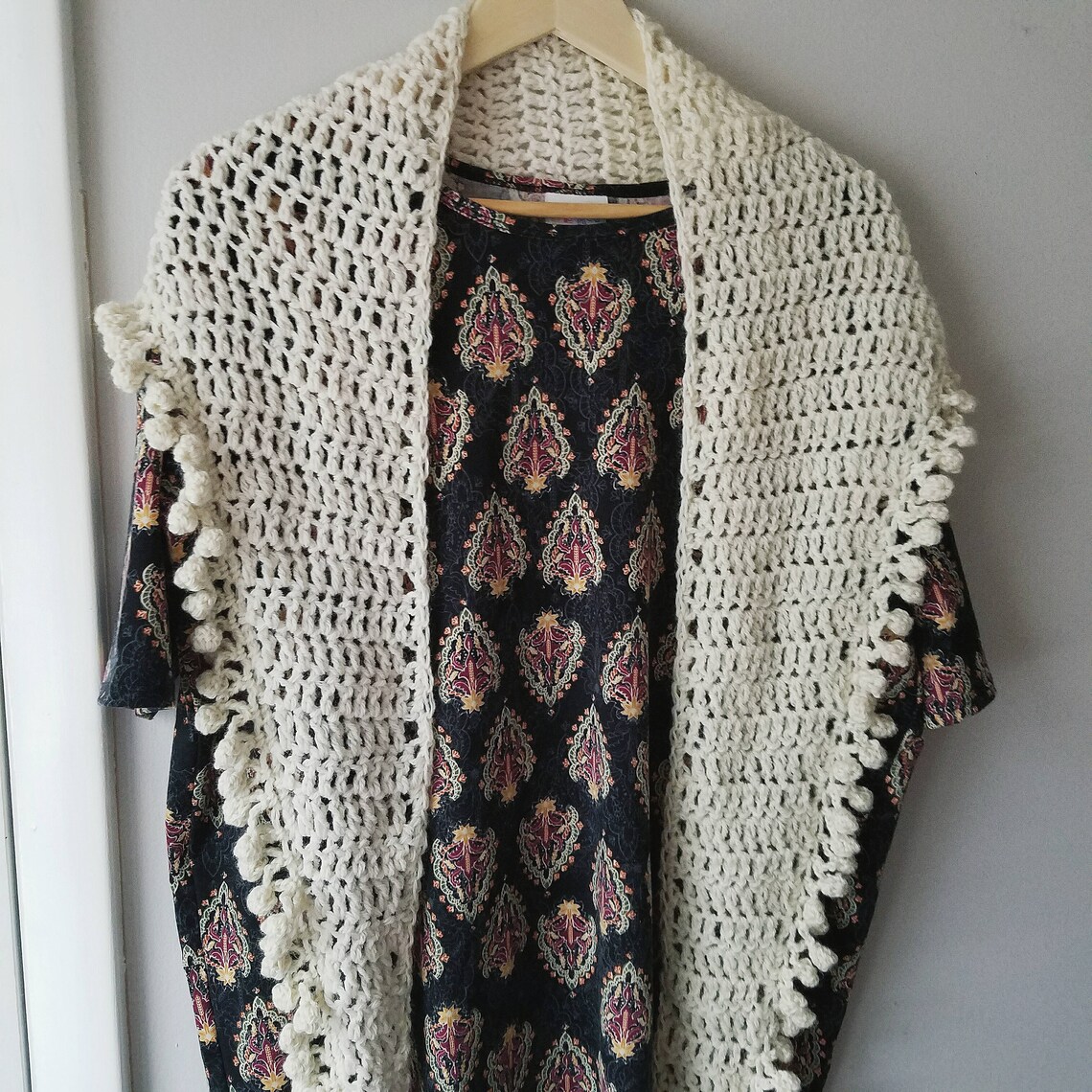 Ivy Triangle Scarf Pattern Crochet Scarf Pattern - Etsy