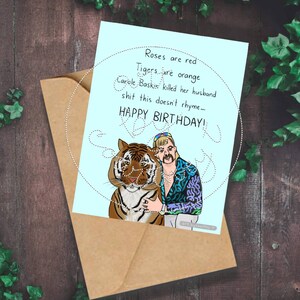Digital Download Tiger King Birthday Card Tiger King Happy Birthday ...