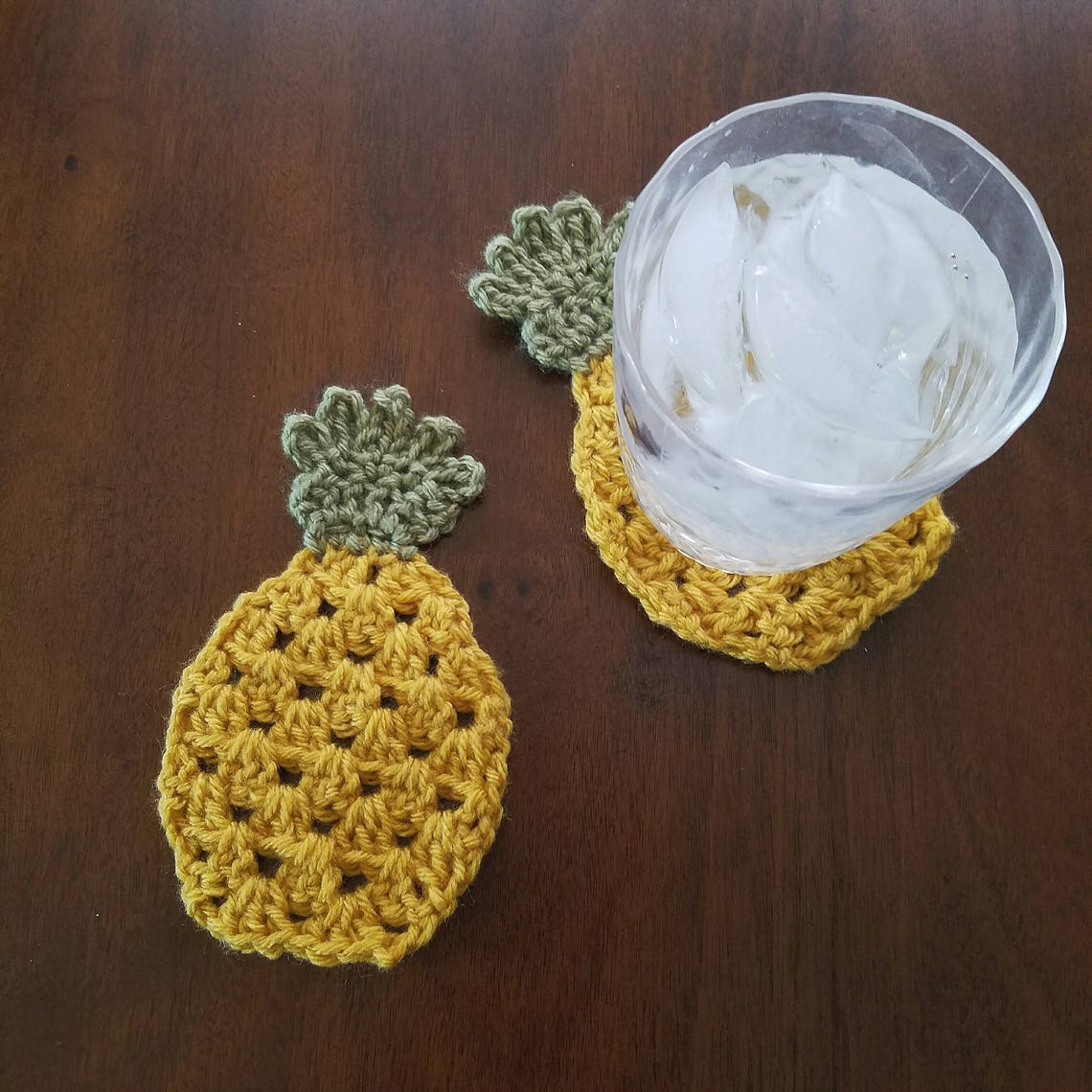 Pineapple Coaster Crochet Pattern | Summer Coaster Pattern | Fun ...