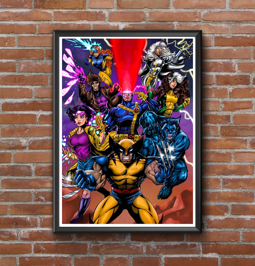 X-men 97 A4 / A3 Poster - Art by Sam Rogers - Marvel, Wolverine Wall ...