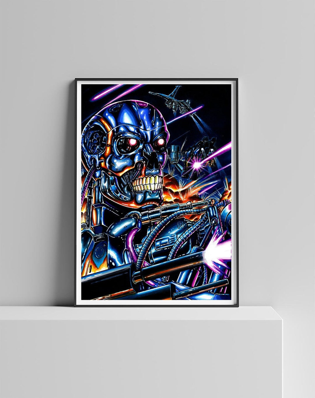 Terminator T800 Sci-fi A4 8.5" X 11" Poster Art by Sam Rogers - Classic ...