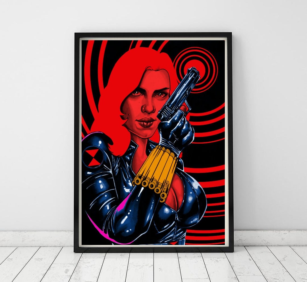 Black Widow Poster A4 8.5 X 11 Marvel Scarlett Johansson Avengers ...