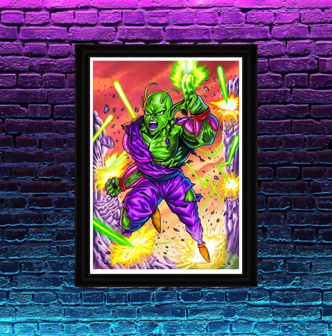 Piccolo - Dragonball Z Poster - Original Art by Sam Rogers - A4 (8.3x11 ...
