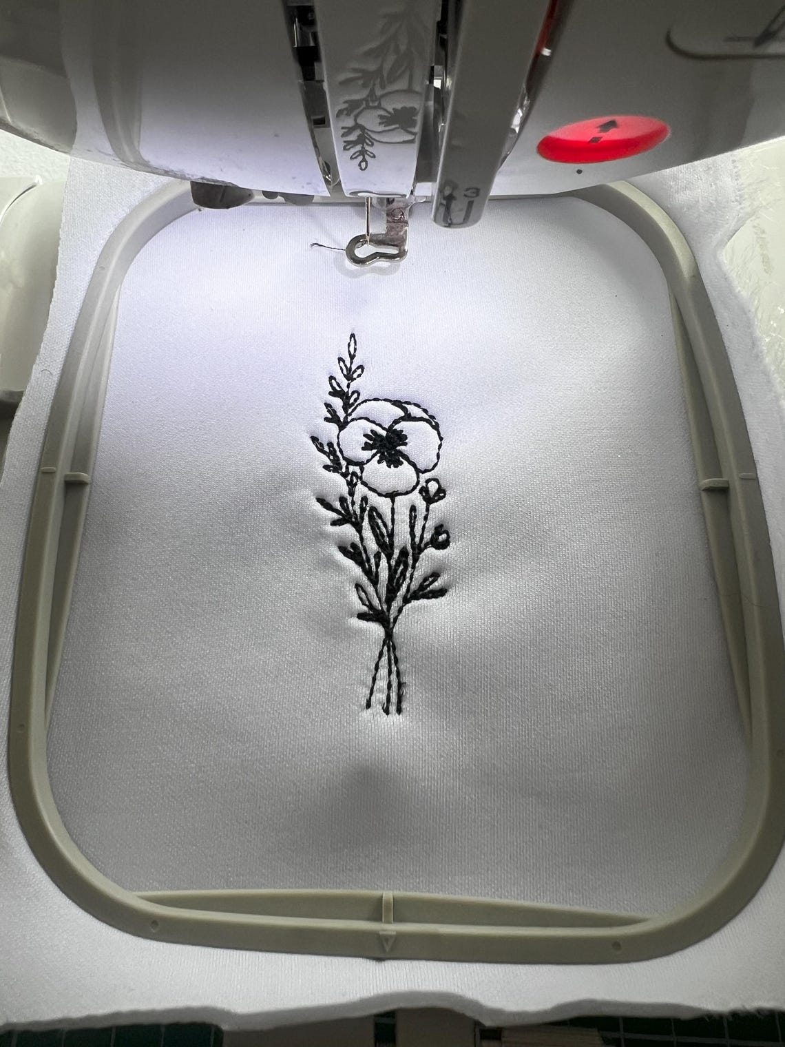 February Birthflowers Embroidery - Primrose & Violet Designs; Machine ...