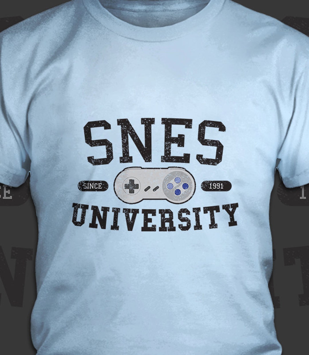 SNES University - Super Nintendo Entertainment System T-shirt - Men's ...