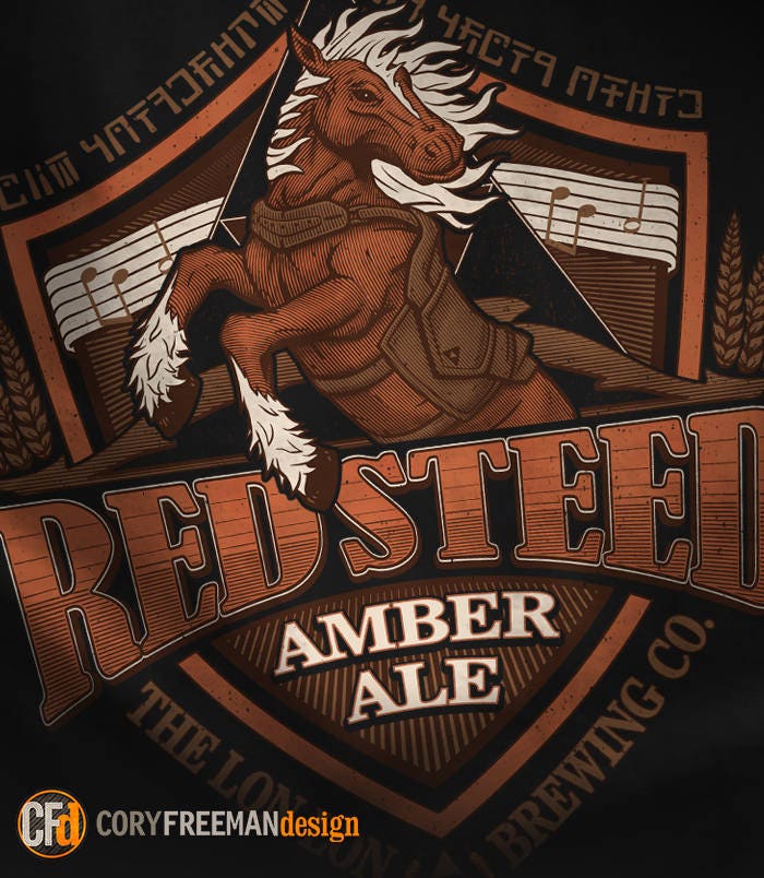 Red Steed Amber Ale the Legend of Zelda T-shirt Men's | Etsy