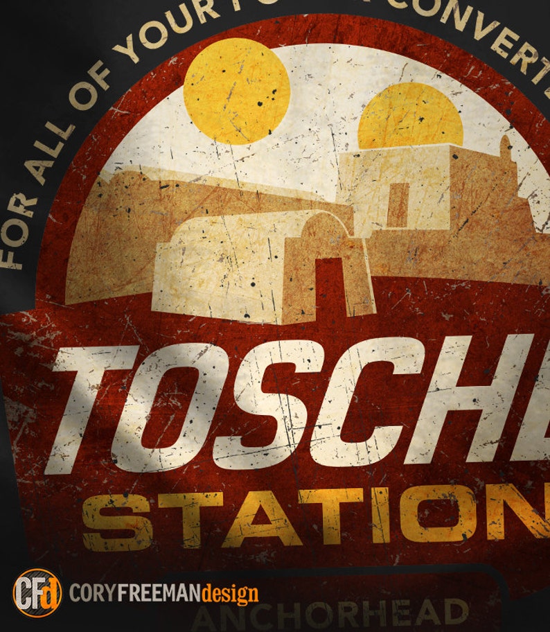 Tosche Station - Star Wars T-shirt - Men's / Unisex & Women's Fit - Etsy