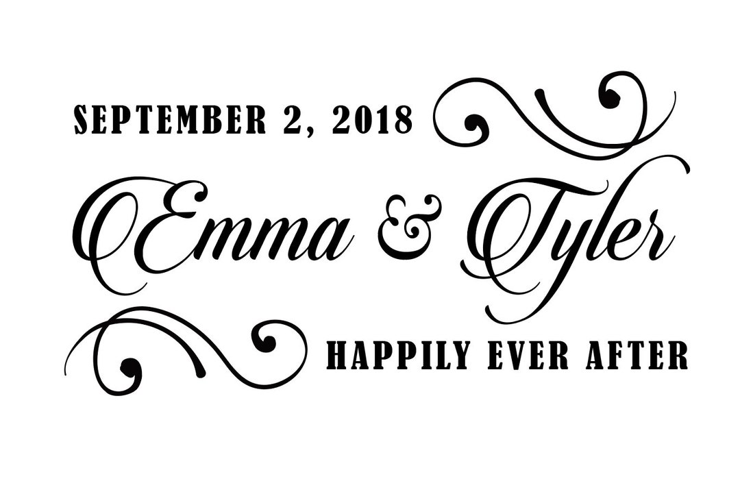 Custom Names Bride and Groom Wedding Logo Gobo Light Projection, Logo ...