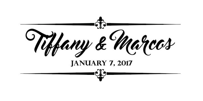 Custom Bride and Groom Wedding Logo Name Design for Signs or Gobo - Etsy