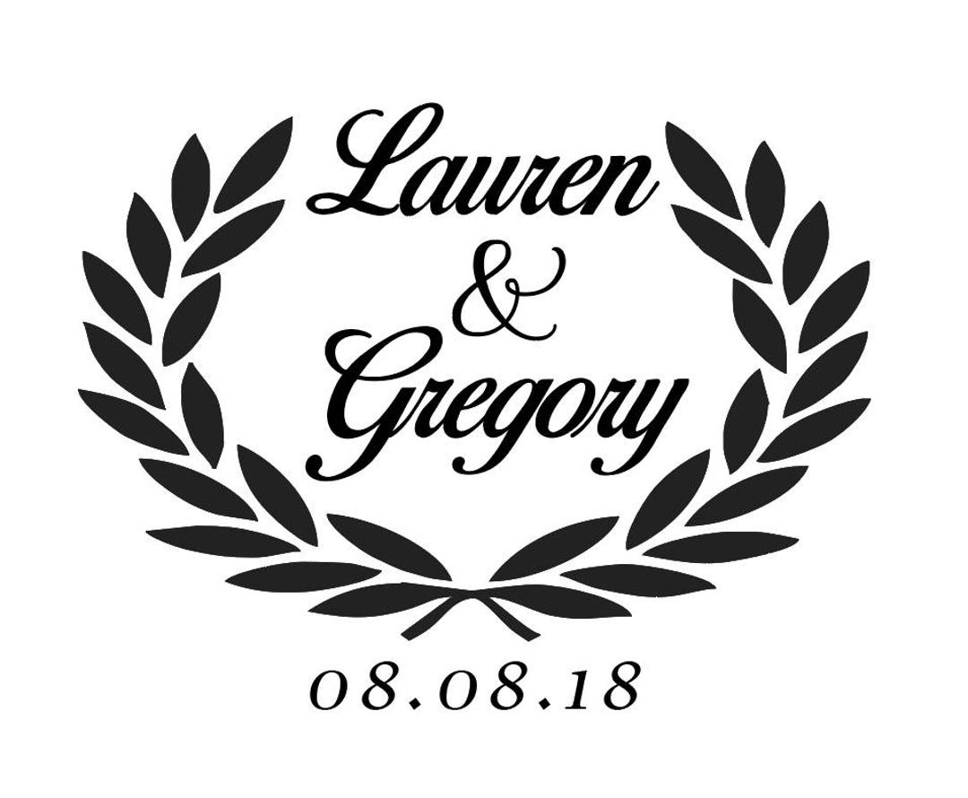 Custom Names Bride and Groom Wedding Logo Gobo Light Projection, Logo ...