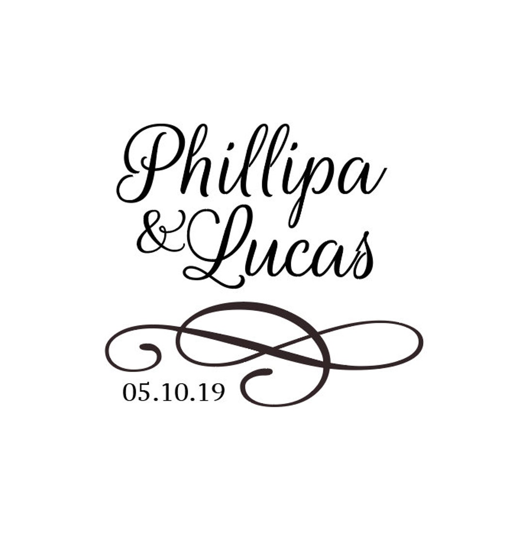 Custom Names Bride and Groom Wedding Logo Gobo Light Projection, Logo ...
