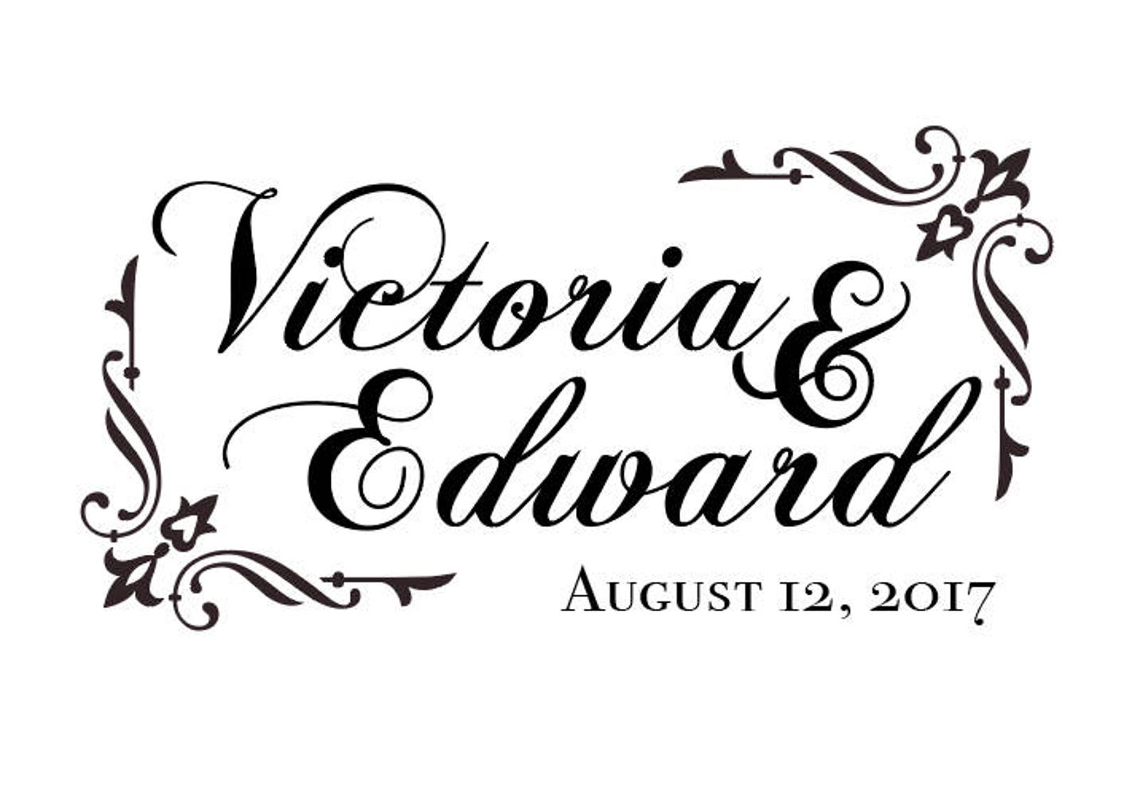 Nombres personalizados Logotipo de boda Gobo Light Projection, logotipo ...