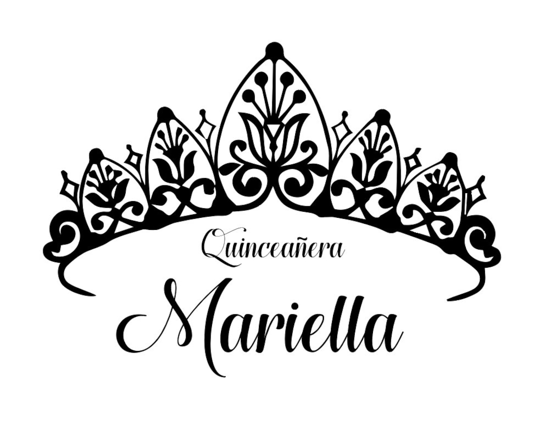 Custom Names Birthday Quinceañera Event Crown Baby Shower Gender Reveal ...