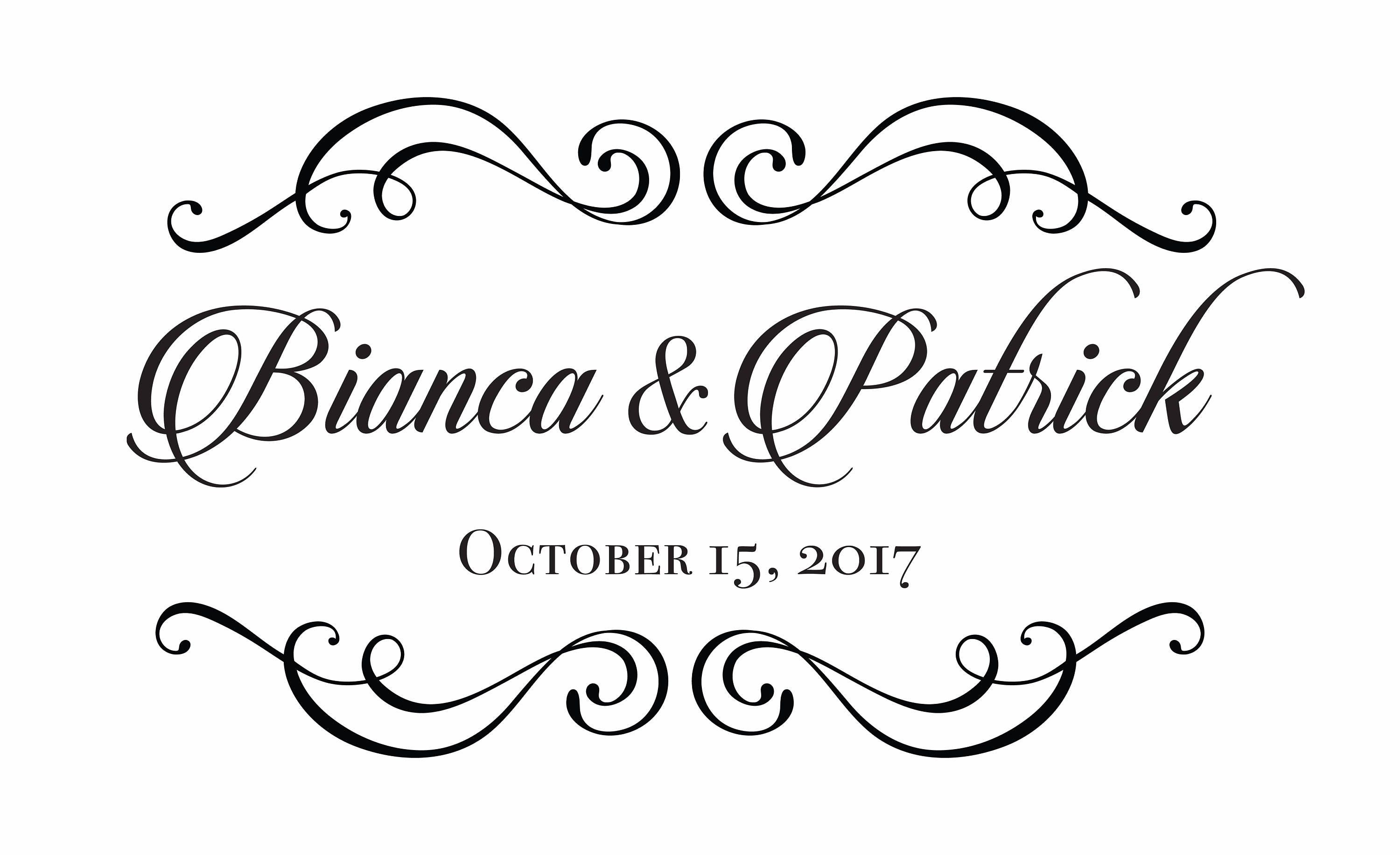 Custom Names Bride and Groom Wedding Logo Gobo Light - Etsy