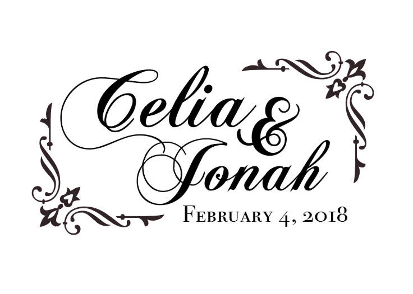 Nombres personalizados Logotipo de boda Gobo Light Projection, logotipo ...