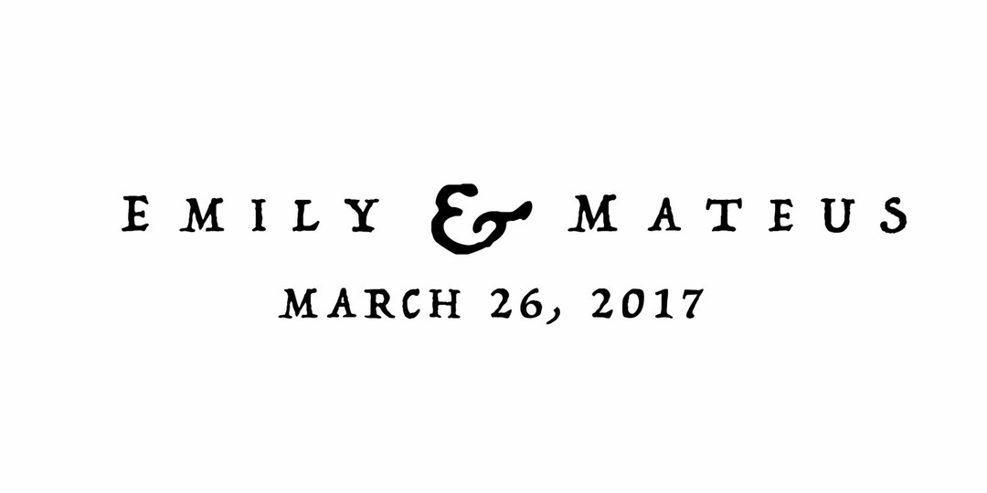 Custom Bride and Groom Wedding Logo Name Design for Signs or Gobo - Etsy