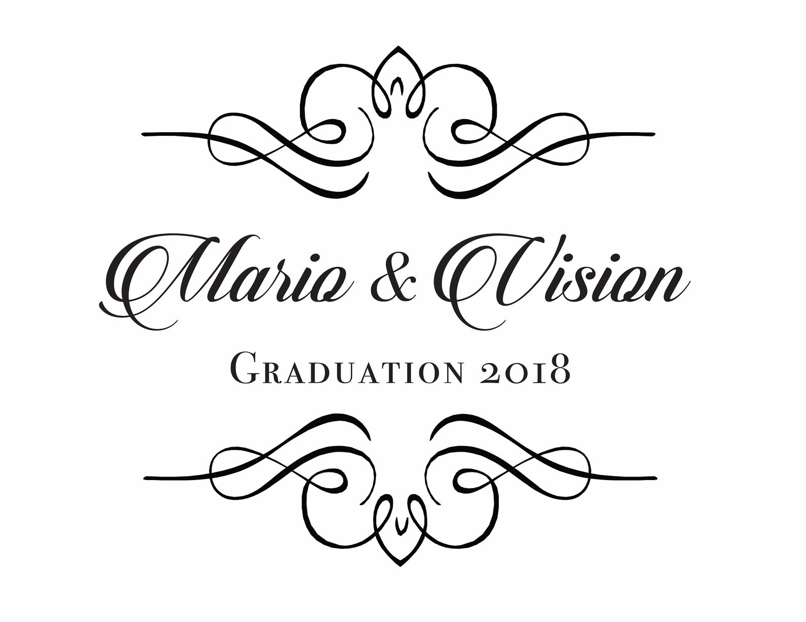 Custom Wedding Logo Gobo Design, Bride & Groom Names or Birthday Design ...