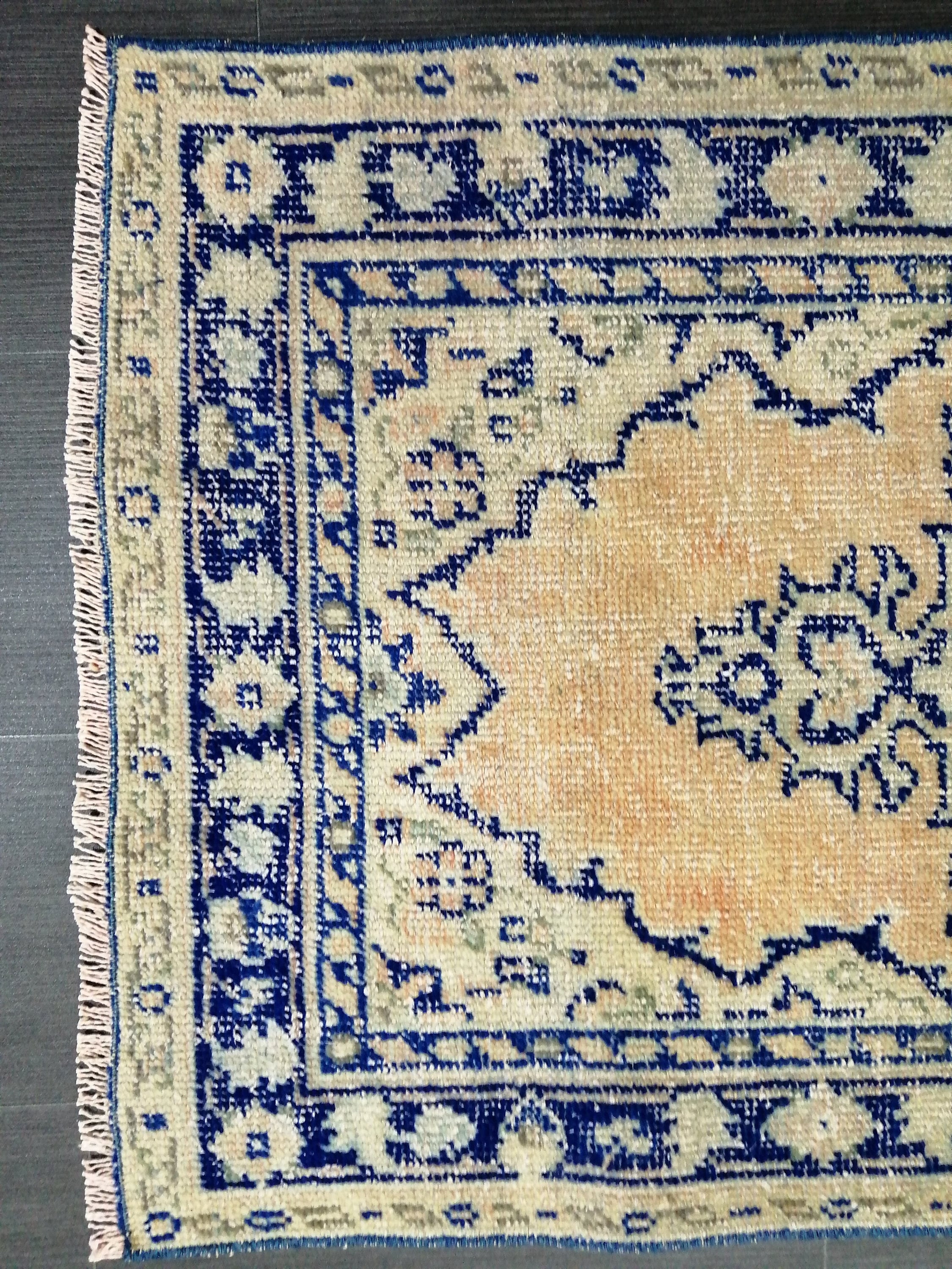 4.6 x 2.6 Blue Rugs Hand Made Rug Oushak Rug Rustic Rug | Etsy