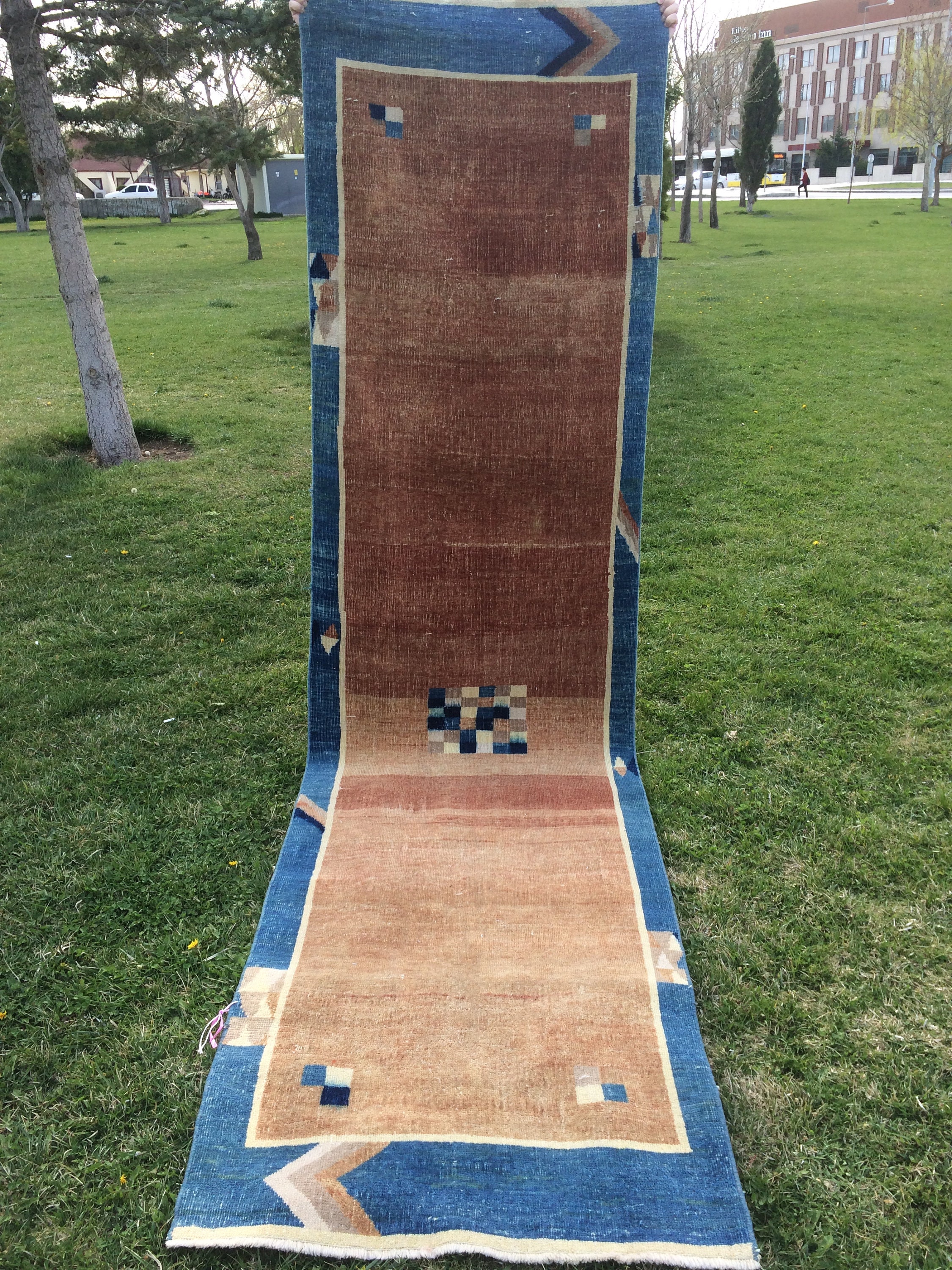 Oushak Runner Vintage RUNNER RUG Turkish Runner Rug Bohemian | Etsy