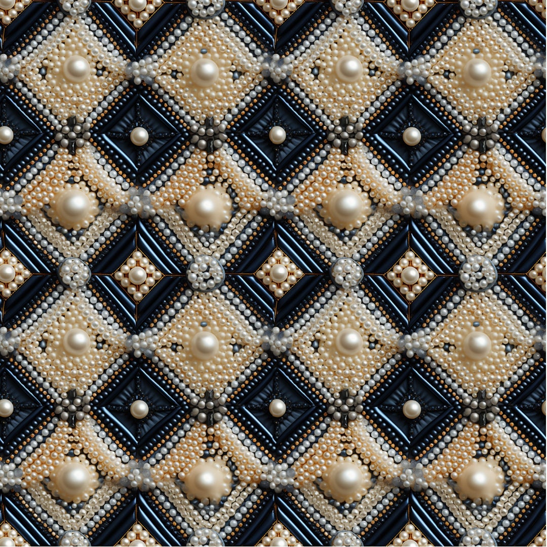 Faux Beading Embroidery Seamless Pattern, Beading Patterns, Faux Fabric ...