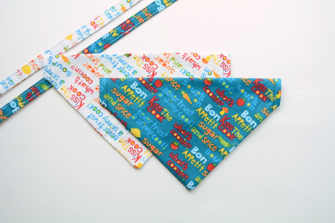 Bandana 'what's Cooking' // Chef Cook Bandana, Cat Bandana, Dog Bandana ...