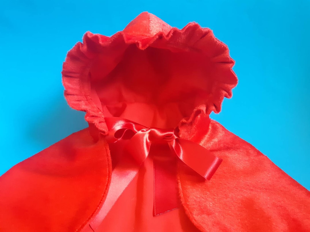 Costume for Cat 'red Riding Hood', Red Cape With Hood, Halloween ...