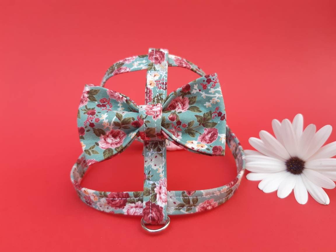 Fancy Princess Cat Harness Floral Cat Harness for Girl Cat | Etsy