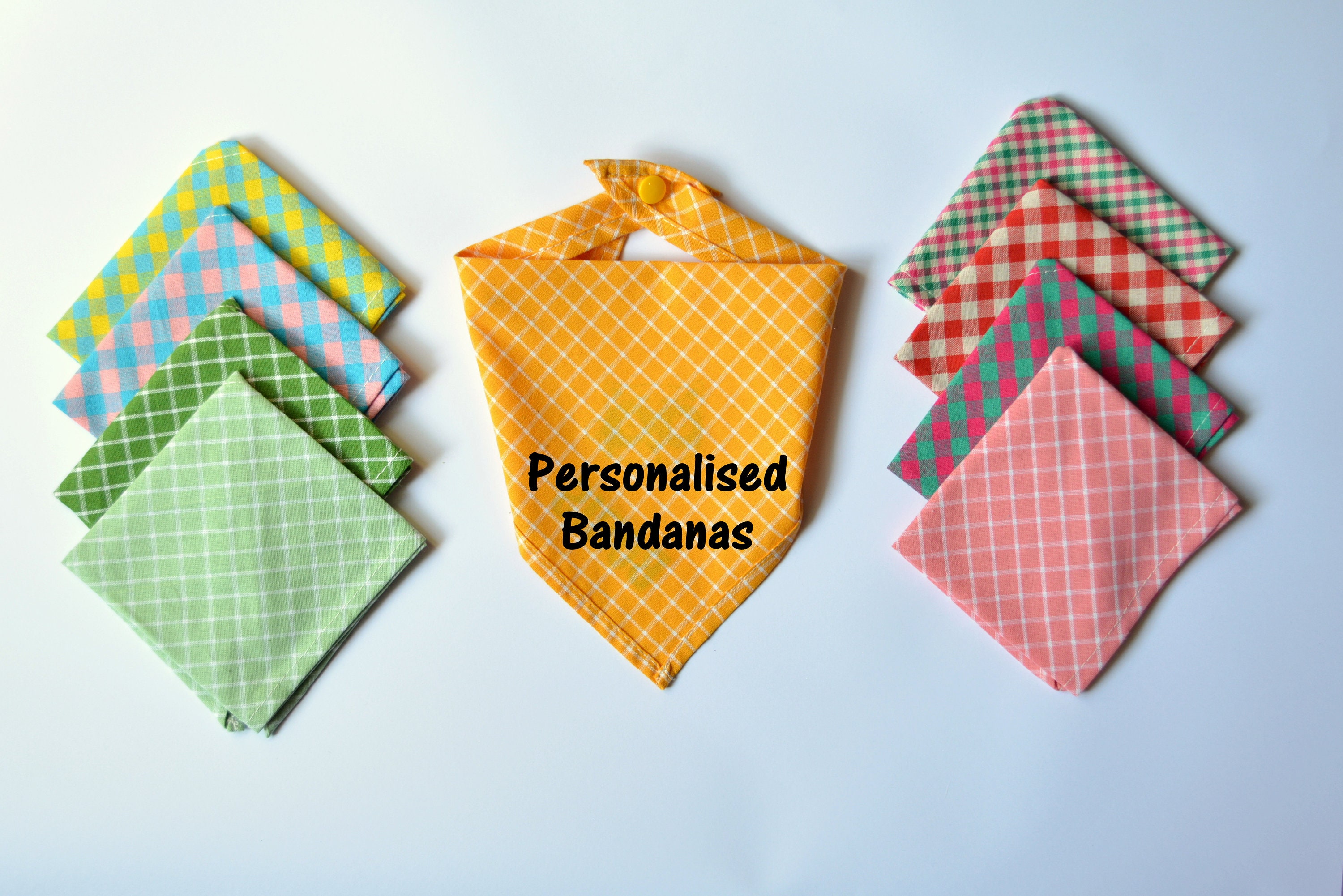 Cat / Dog Bandana With Custom Text Easy Fit Cat Bandana | Etsy