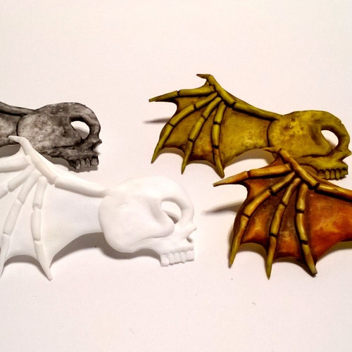 Winged Skull Pin Steampunk | Etsy