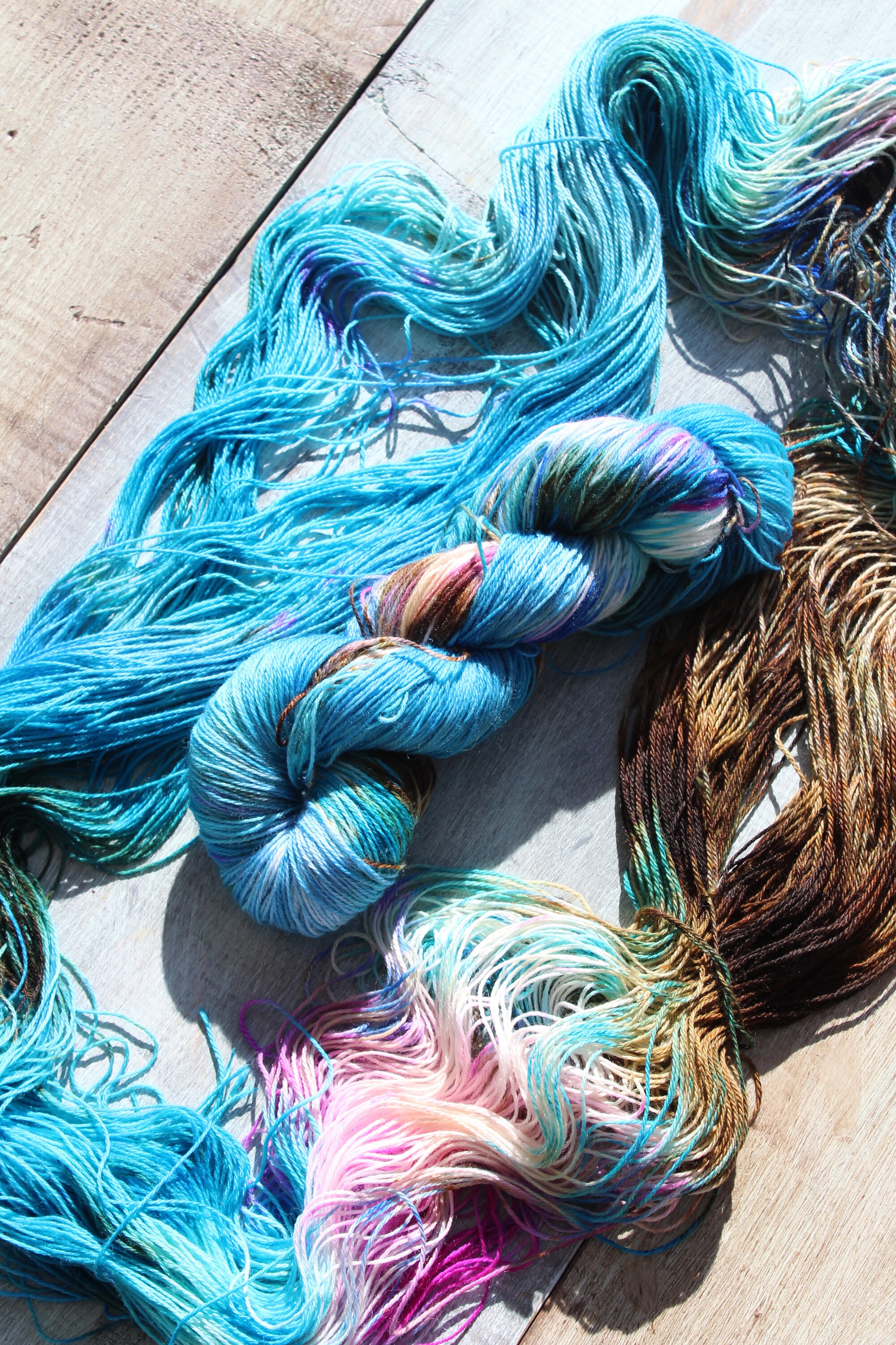 Ravished Hand Dyed Yarn Superwash Italian Fingerling Yarn Merino Wool ...