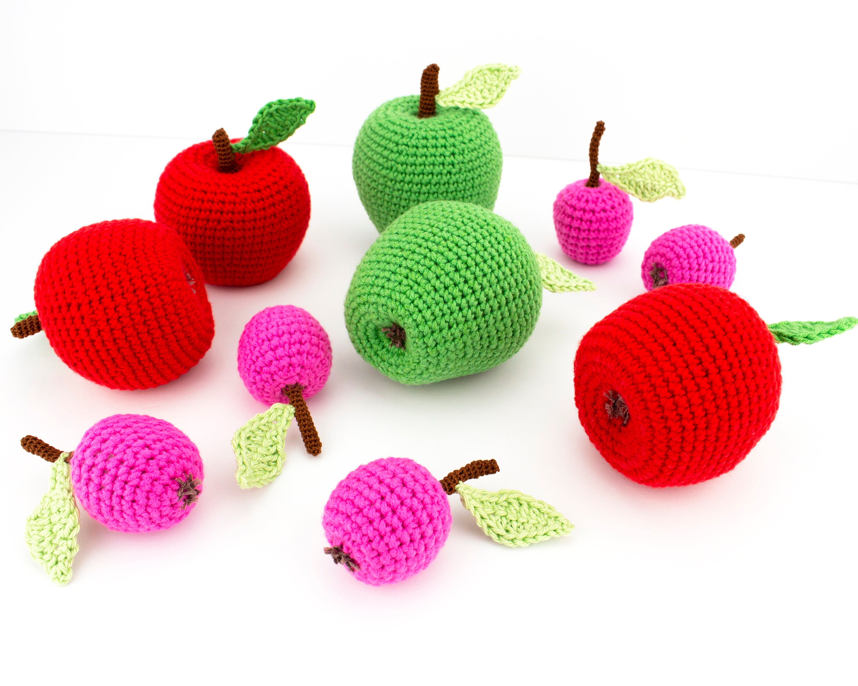 Crochet Apples PDF Pattern 3 Varieties of Apples Crochet - Etsy