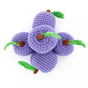 Crochet Plum PDF Pattern Crochet Fruit Kitchen Decoration | Etsy