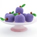 Crochet Plum PDF Pattern, Crochet Fruit, Kitchen Decoration, Pretend ...