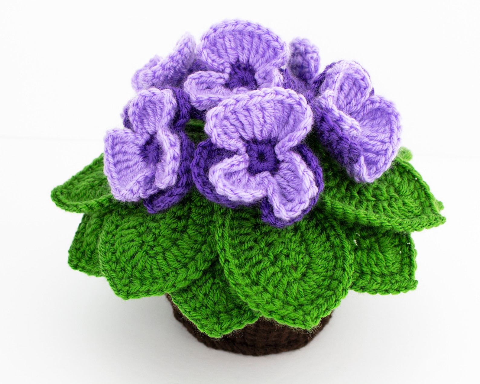 Crochet Violets Pattern, Crochet Pot With Flowers PDF Pattern - Etsy Canada