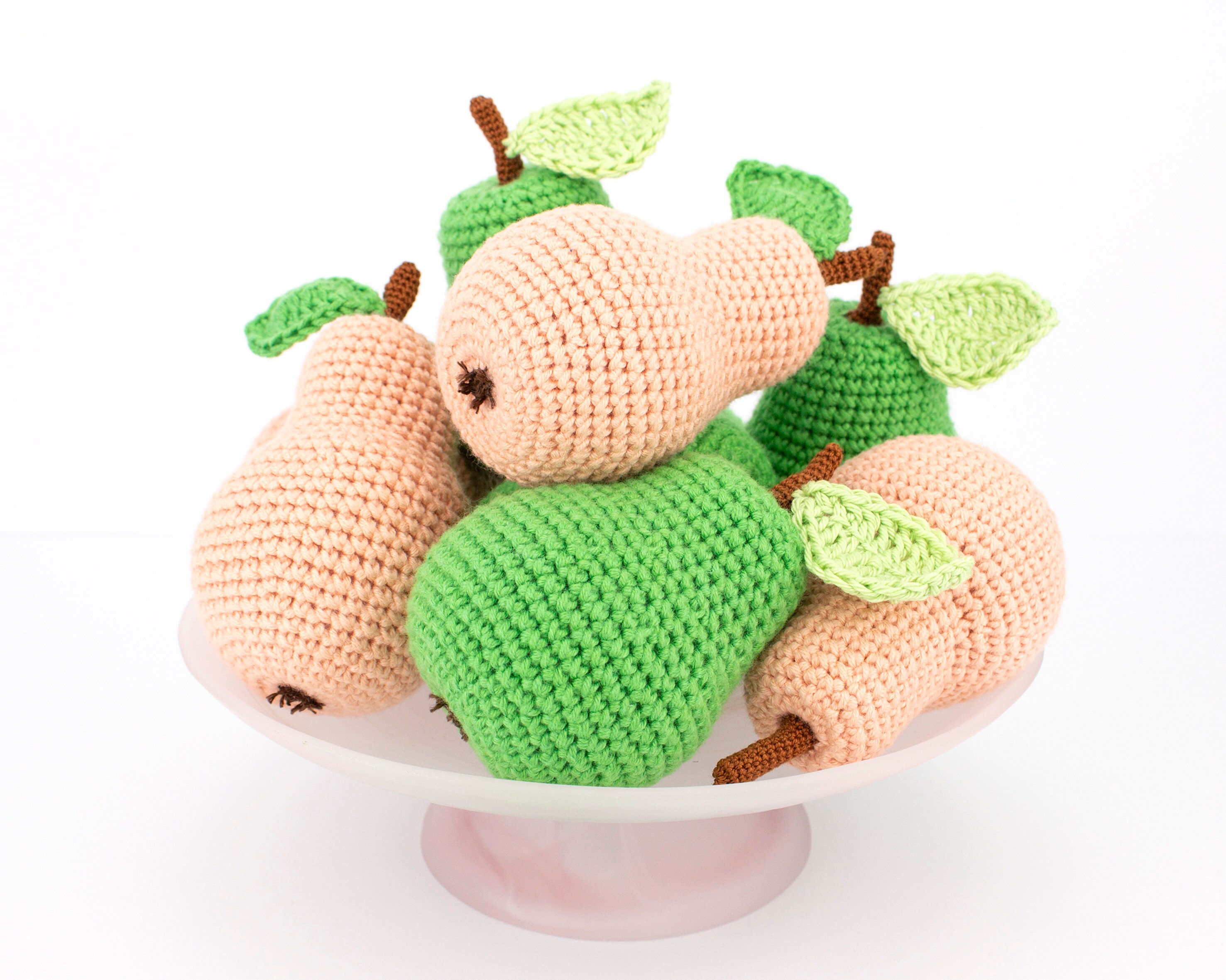 Crochet Pears PDF Pattern 2 Varieties of Pears Crochet | Etsy