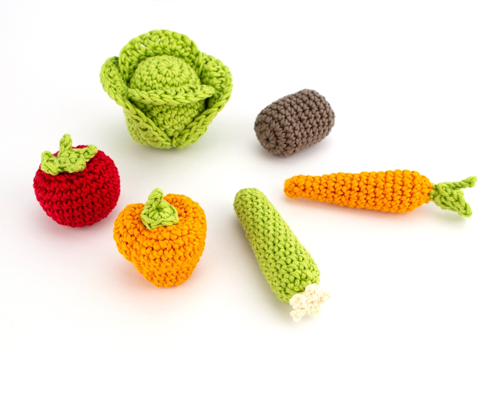 Mini Vegetables PDF Pattern, Crochet Food Pattern, Kitchen Decoration ...