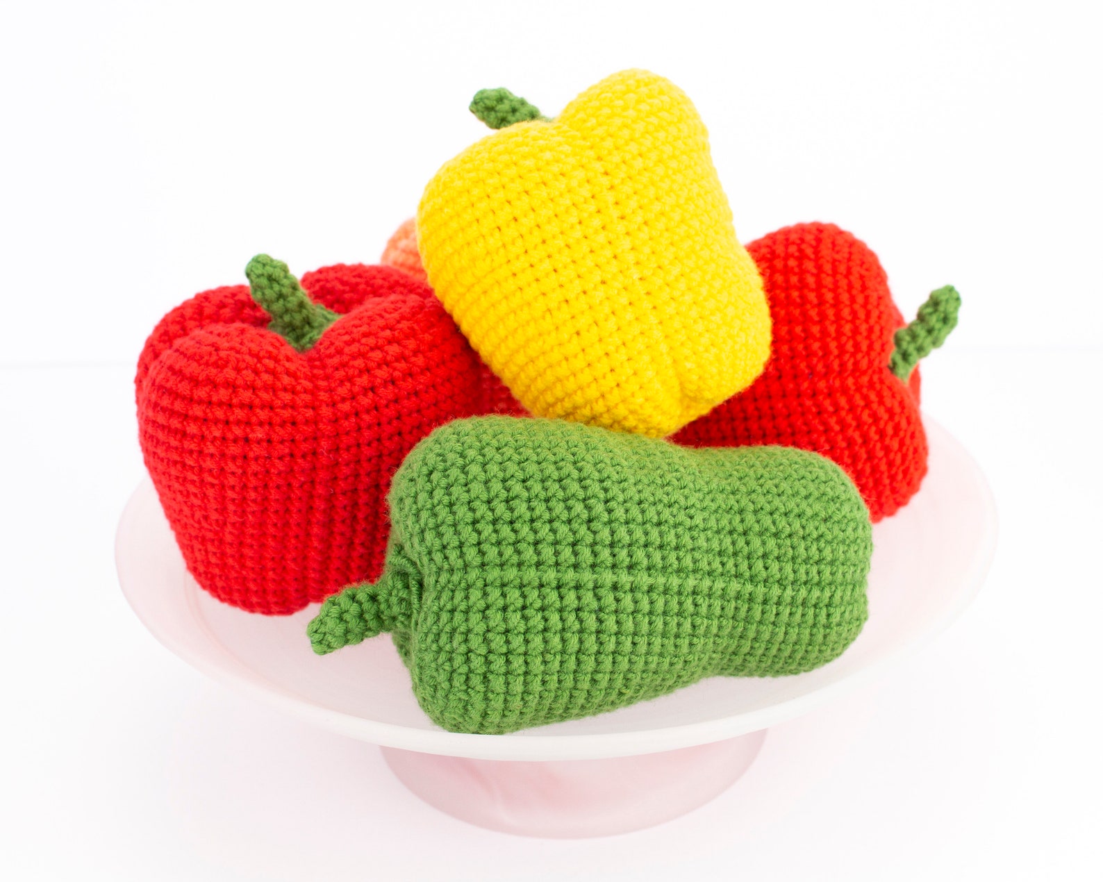 Crochet Bell Peppers PDF Pattern 3 Varieties of Bell Peppers - Etsy