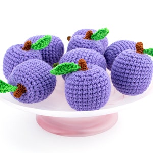Crochet Plum PDF Pattern Crochet Fruit Kitchen Decoration | Etsy