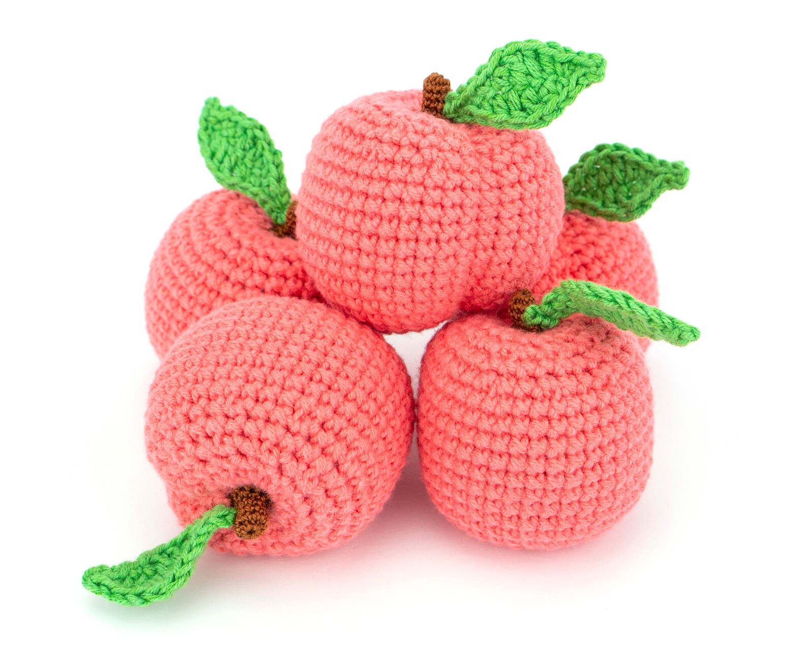 Crochet Peach PDF Pattern Crochet Fruit Kitchen Decoration - Etsy