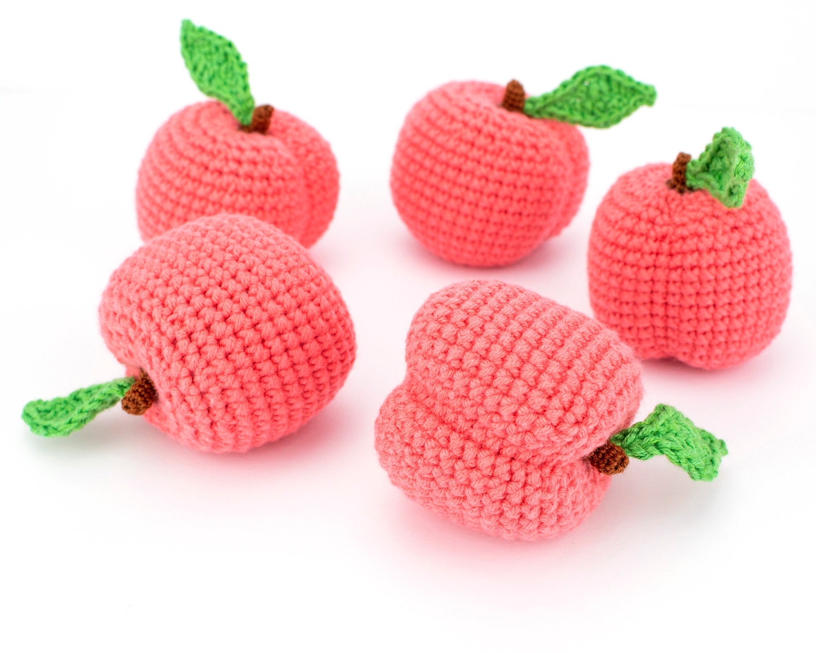 Crochet Peach PDF Pattern Crochet Fruit Kitchen Decoration | Etsy