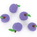 Crochet Plum PDF Pattern, Crochet Fruit, Kitchen Decoration, Pretend ...
