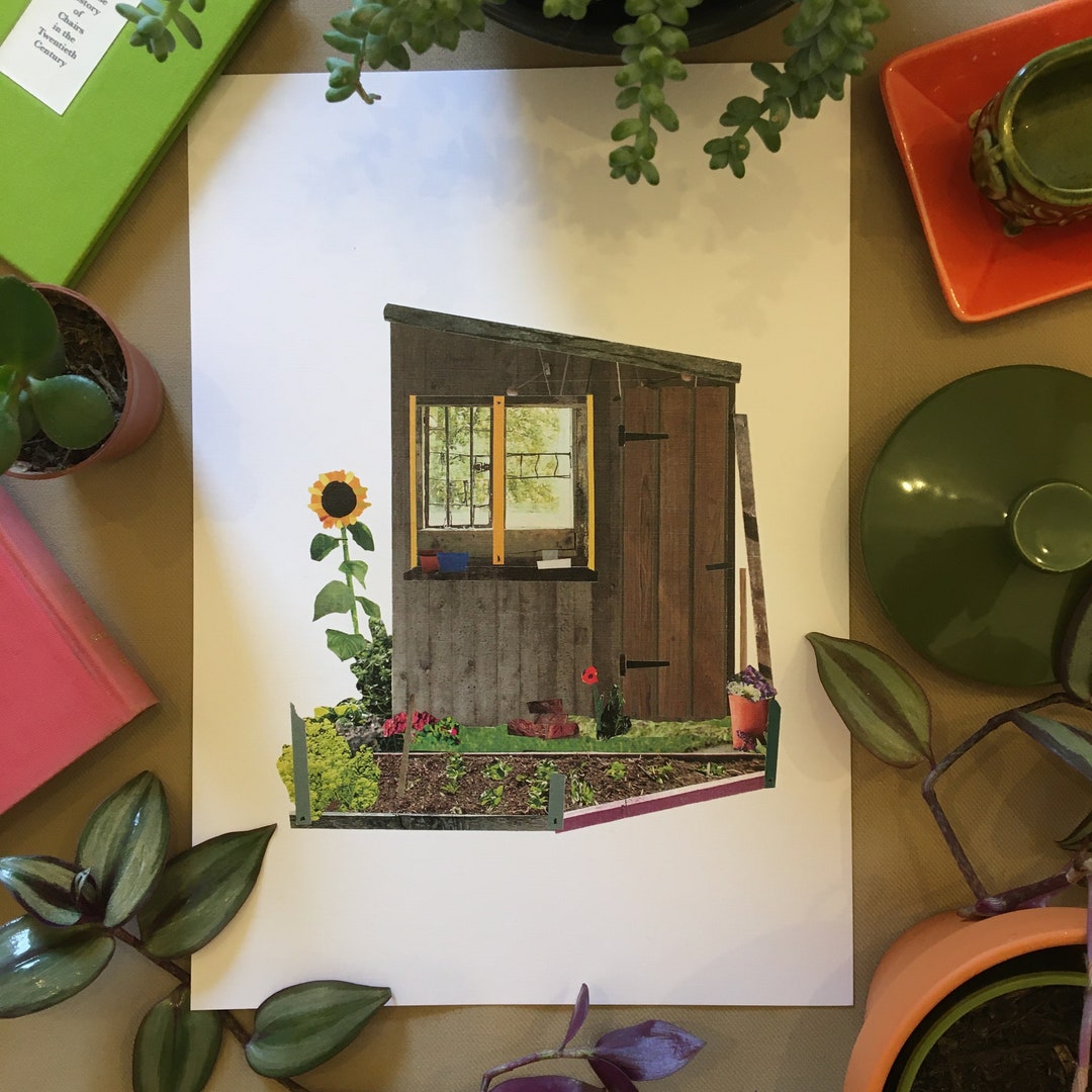 Allotment Print/ Garden Print / Shed Print / Garden Wall Art / Gardener ...